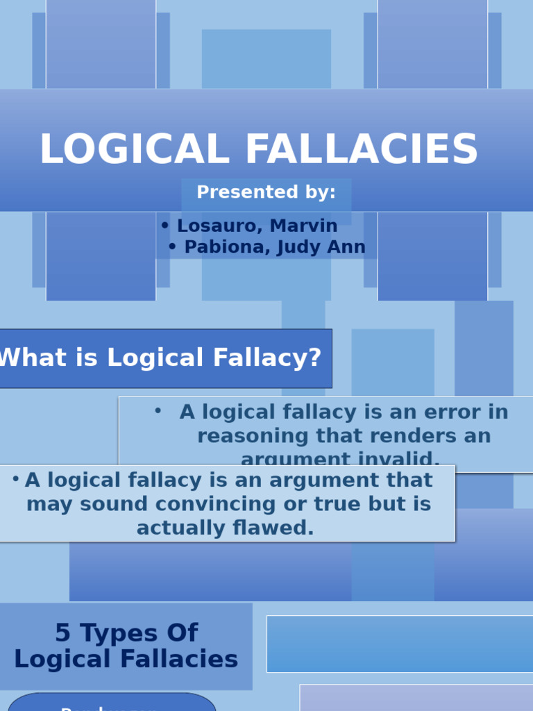 Understanding Logical Fallacies | PDF