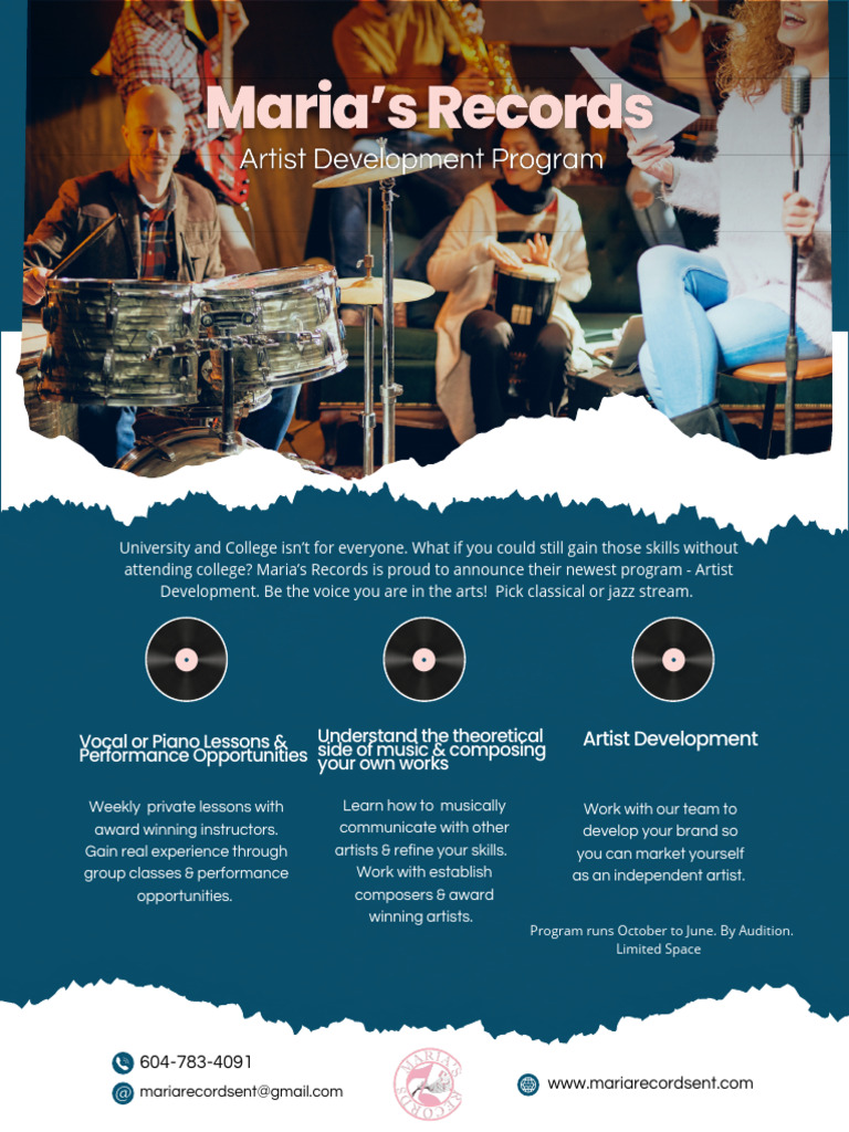 Maria's Records Artist Development Program | PDF | Performing Arts ...
