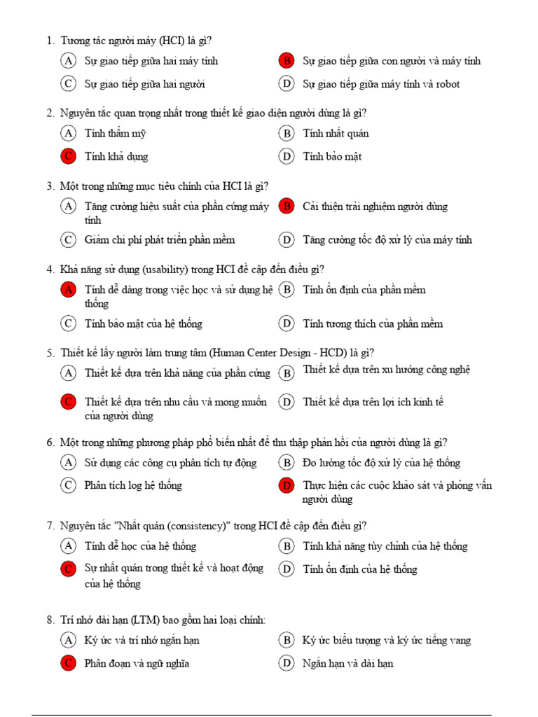 Hci Final Exam Sol | PDF