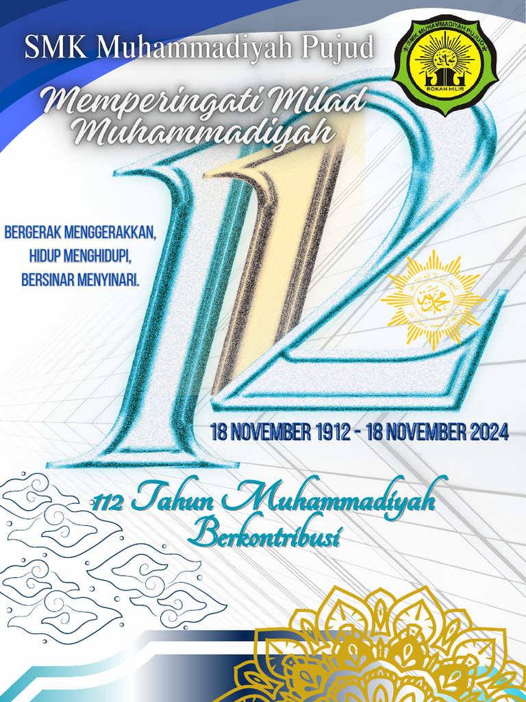 Desain Milad Muhammadiyah Ke 112 | PDF