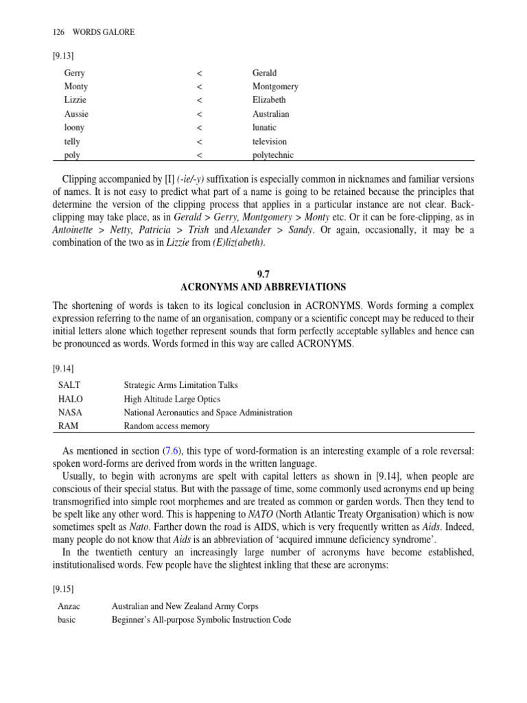 Francis Katamba English Words-49 | PDF | Acronym | Word