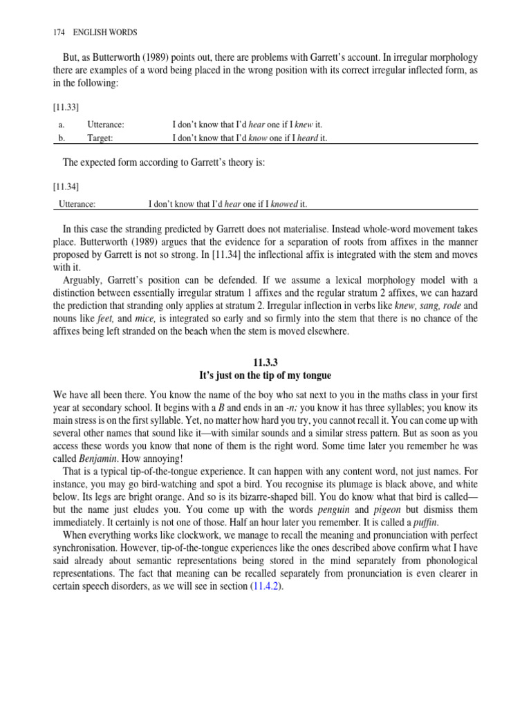 Francis Katamba English Words-65 | PDF | Aphasia | Speech