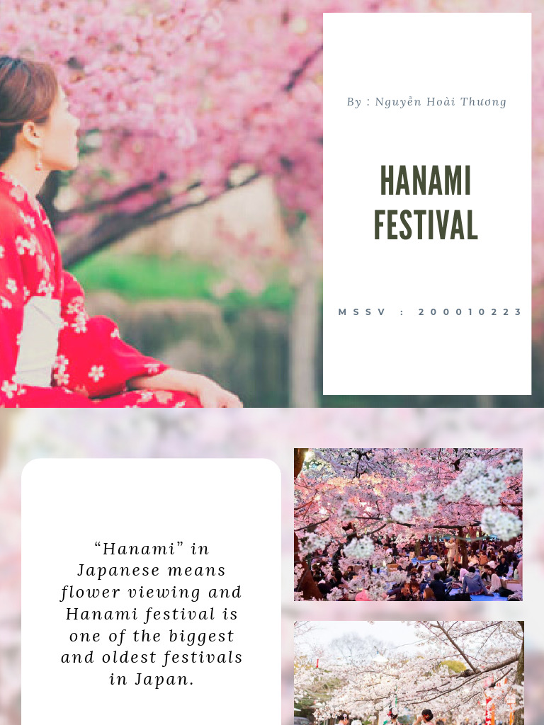 Hanami Festival: By: Nguyễn Hoài Thương | PDF