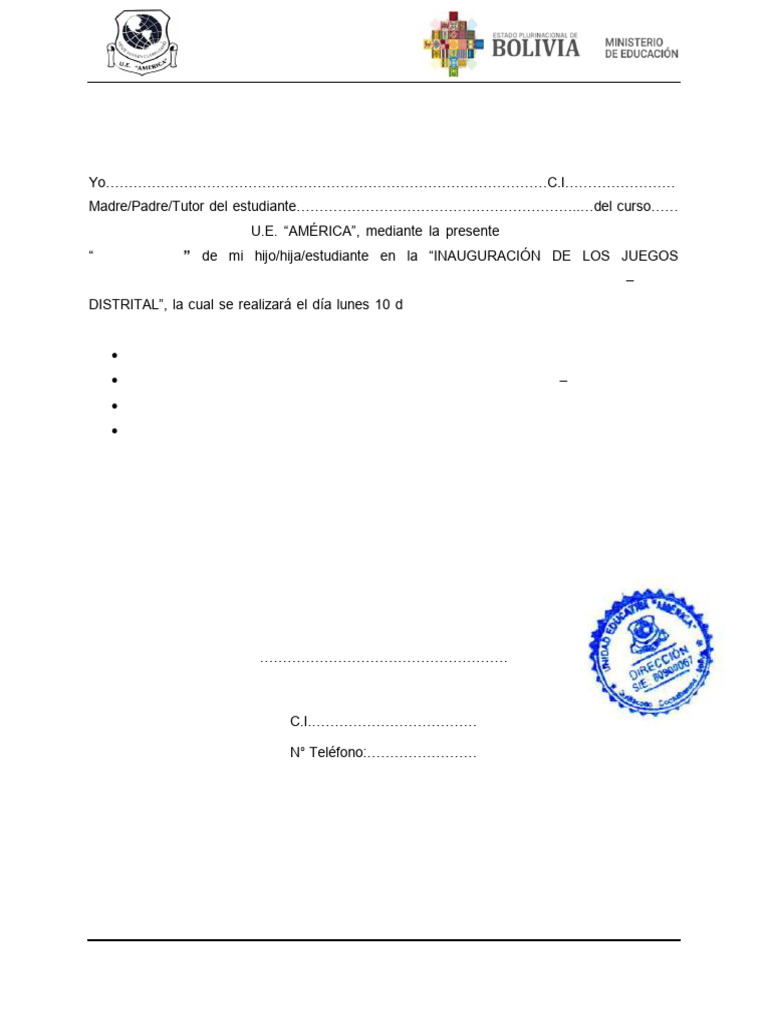 Autorización PPFF | PDF