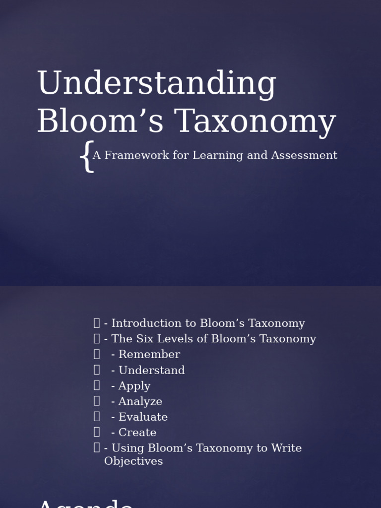 Lec 3 Understanding Bloom’s Taxonomy | PDF | Thought | Behavior Modification