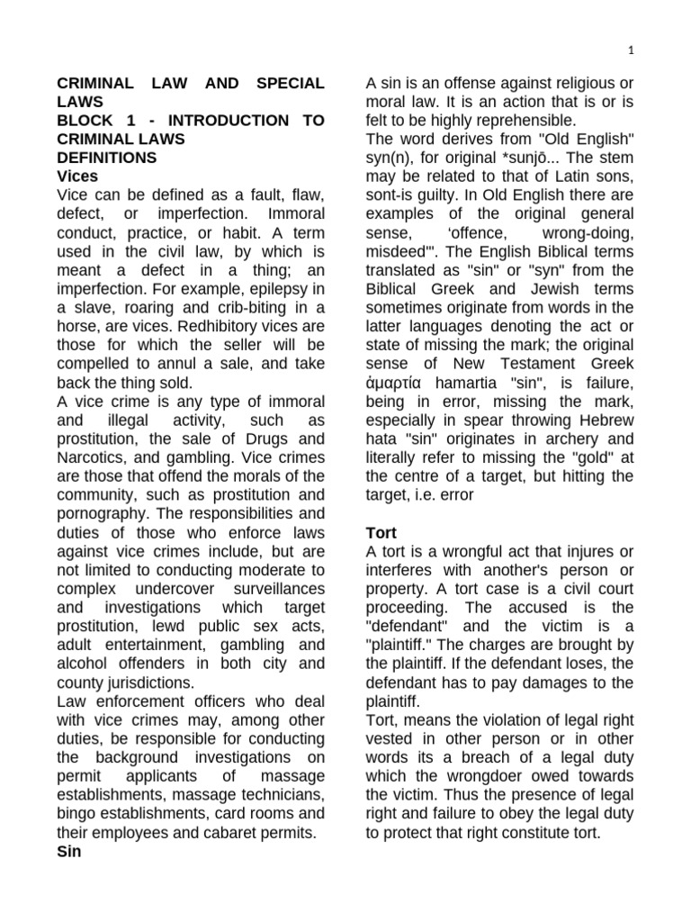12 Mccjn-12 Criminal Special Laws | PDF | Tort | Crimes