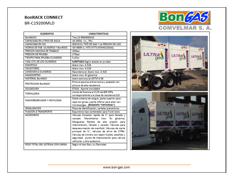 BonGAS-FICHA-TECNICA-BonRACK-CONNECT-BR-C19200MLD | PDF | Acero | Materiales
