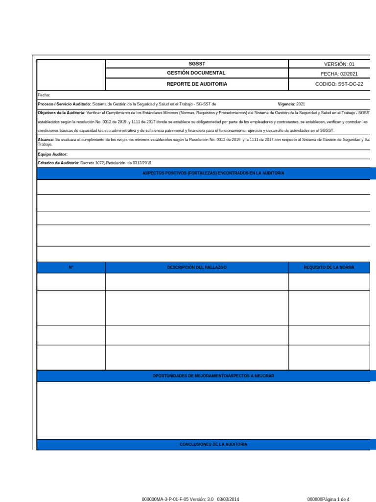 REPORTE-DE-AUDITORIA-FINAL | PDF | Auditoría | Business