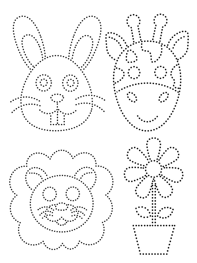 Yellow Shapes Tracing Worksheet | PDF