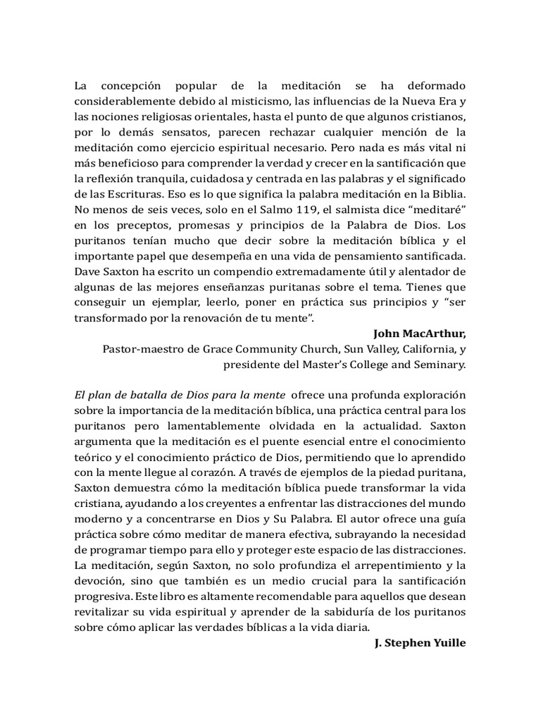 PREVISTA-EL-PLAN-DE-BATALLA-DE-DIOS-PARA-LA-MENTE | PDF | Puritanos ... PREVISTA-EL-PLAN-DE-BATALLA-DE-DIOS-PARA-LA-MENTE | PDF | Puritanos ...
