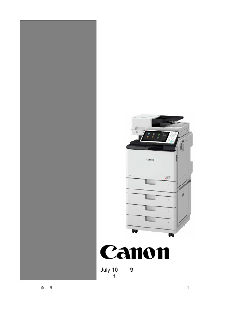 Canon ImageRUNNER IR ADV C256 III, C356 III Series Parts List ...