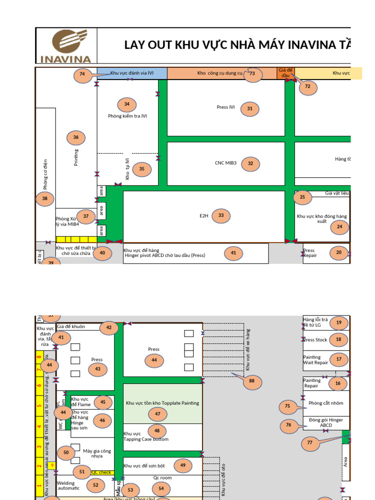 Lay Out -Phân Chia Khu 5s Nhà Máy Inavina 2021 (Rnd) | PDF