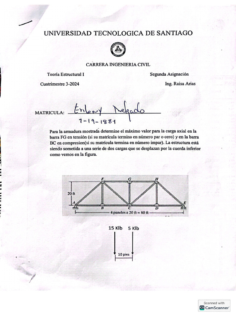 Teoría Estructural Práctica Segundo Parc | PDF
