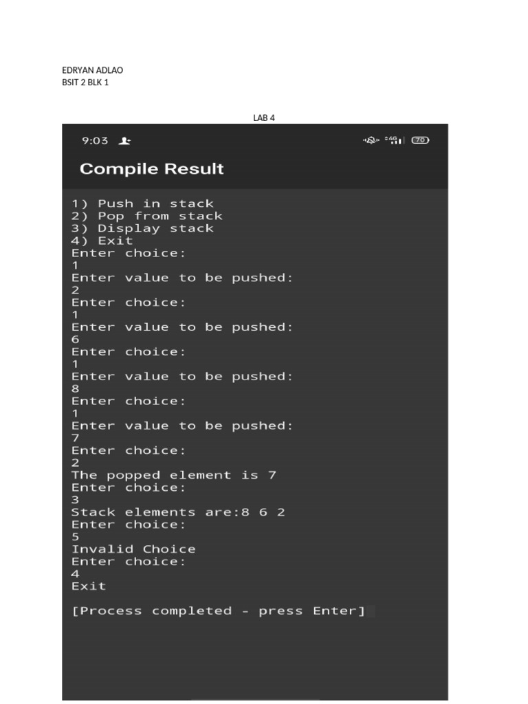 lab 4 data struct | PDF