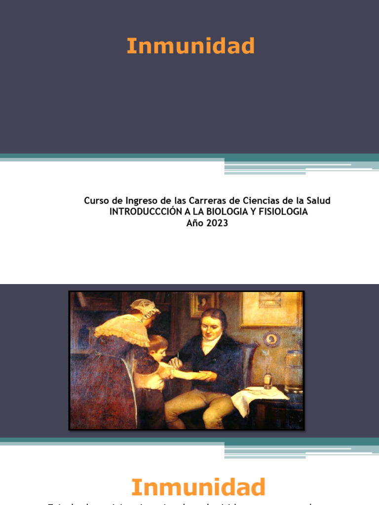 Clase 6 Inmunidad | PDF | Sistema inmune | Linfocitos