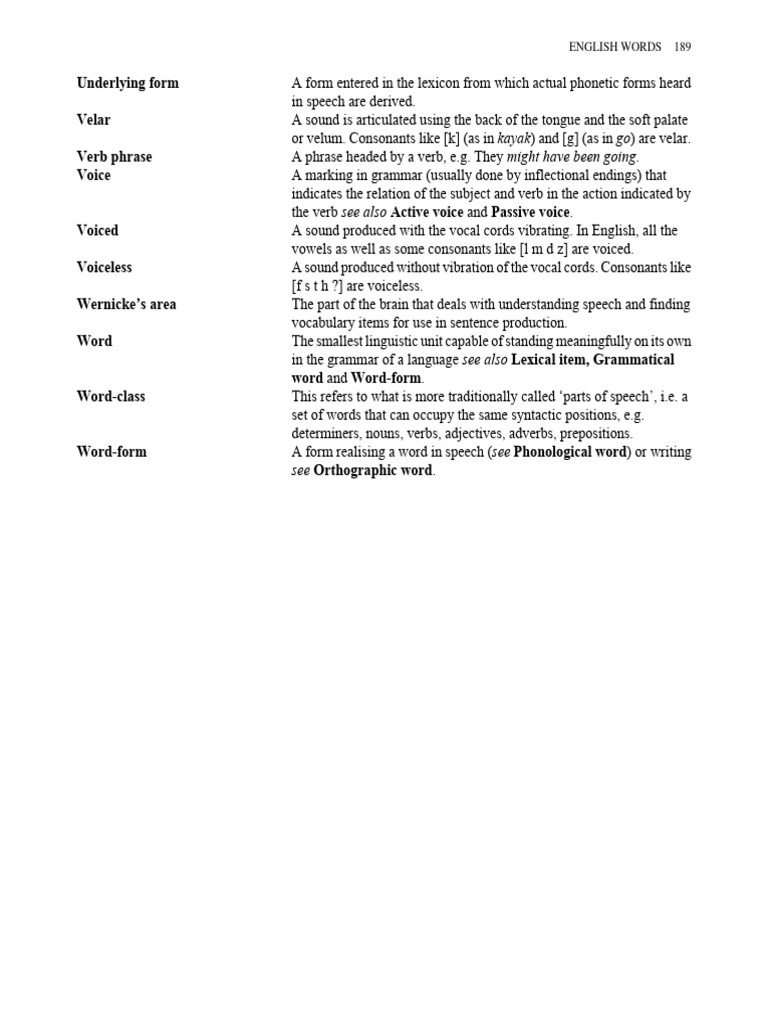 Francis Katamba English Words-70 | PDF | Word | Part Of Speech