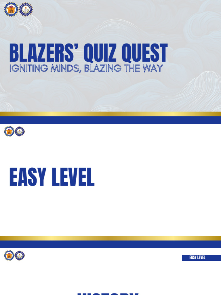EASY LEVEL Quiz Bee | PDF | Reason | Communication