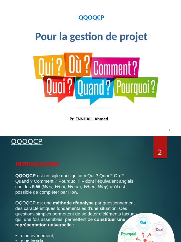 QQOQCP | PDF | Méthode scientifique
