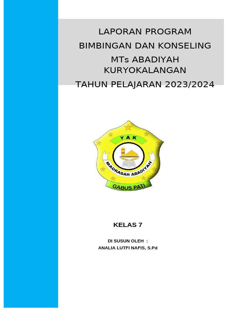 Laporan Program BK 2023-2024 | PDF