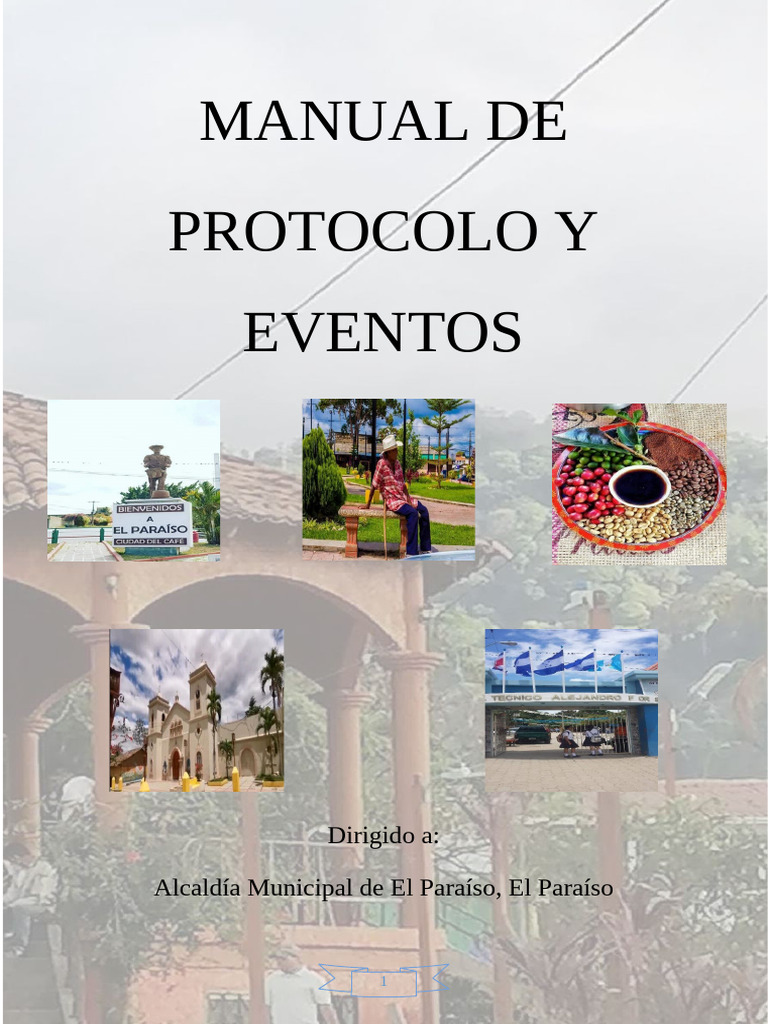 Manual de Protocolo Alcaldía El Paraíso | PDF | Ministerio (Departamento de Gobierno ...