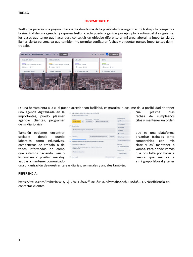 Informe Trello | PDF