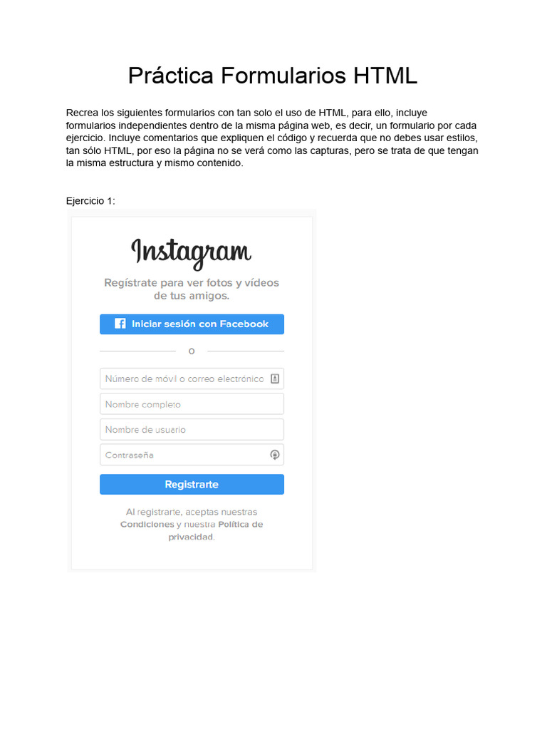 Formularios - HTML | PDF