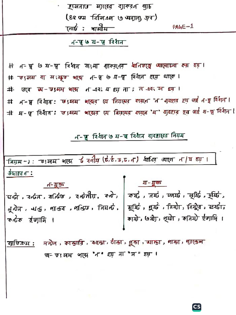 Bangla Grammar BCS | PDF