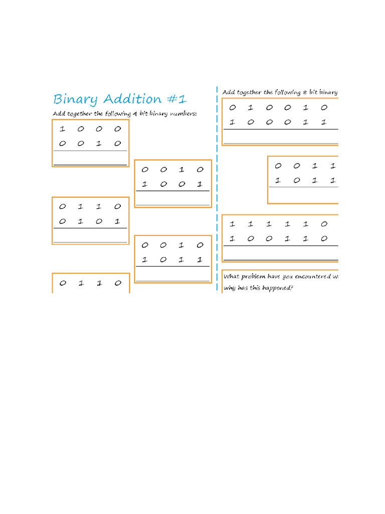 Binary Addition | PDF