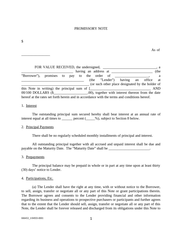 Promissory Note For Ohio | PDF | Interest | Debt