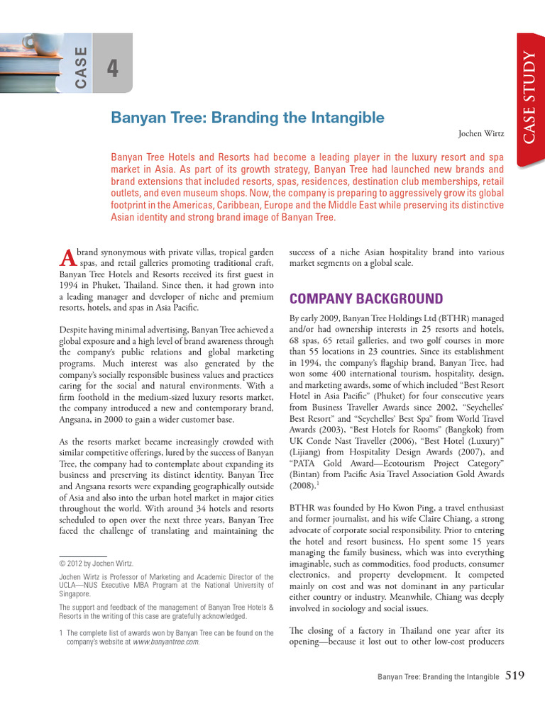 Banyan Tree Branding The Intangible | PDF | Brand | Resort
