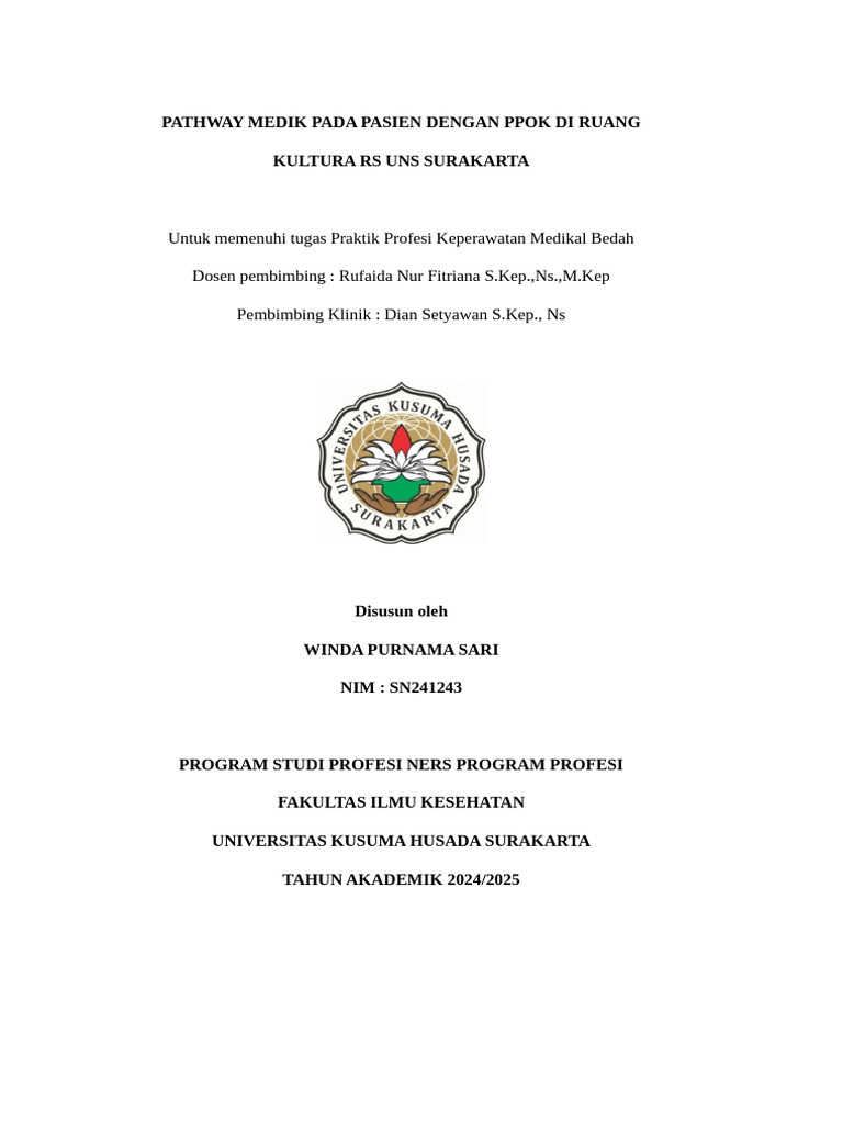 Pathway Medik Ppok | PDF