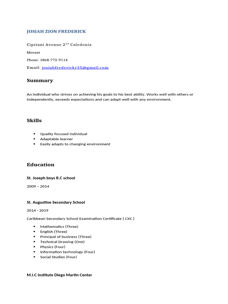 0 - Resume FD | PDF
