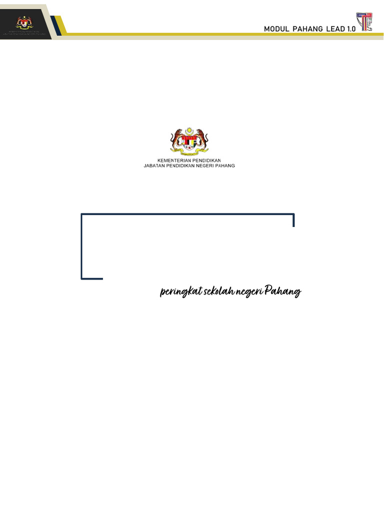 Modul Pahang Lead 1.0 | PDF