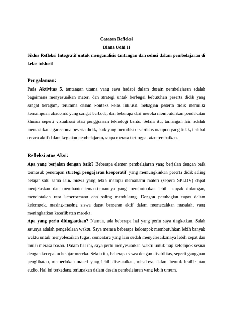 3.2.7. Aktivitas 7 - Catatan Reflektif | PDF