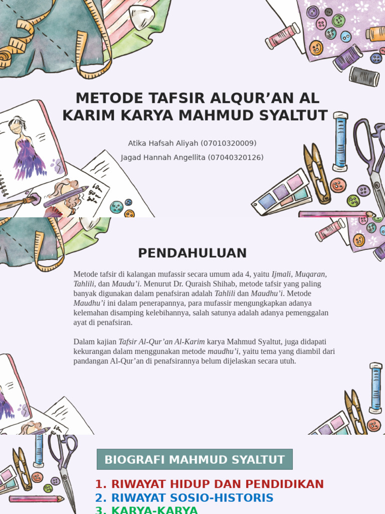 Metode Tafsir Mahmud Syaltut | PDF