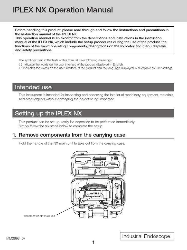 Manual Book - Borescope IPLEX Olympus | PDF | Electrical Connector | Screw