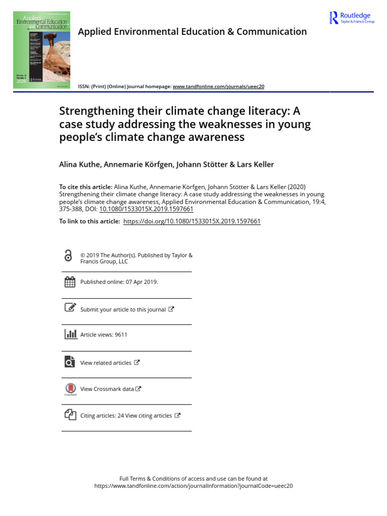 32 Strengthtening Their Climate Change Literacy in Young Climate Change ...