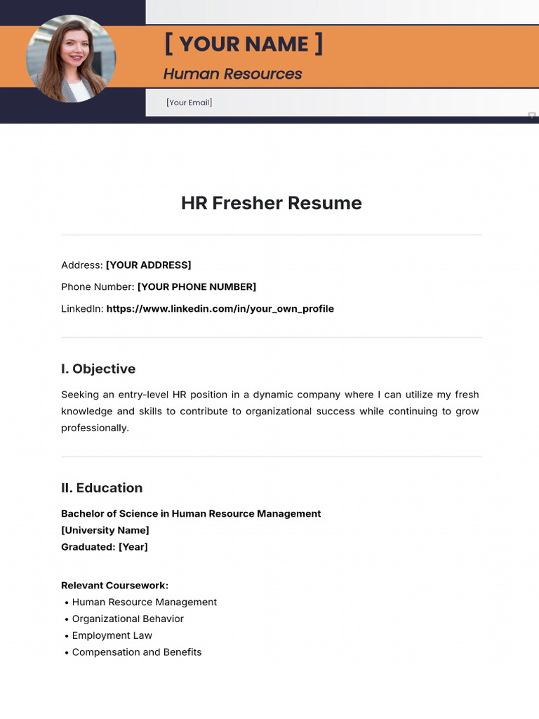 HR Fresher Resume | PDF
