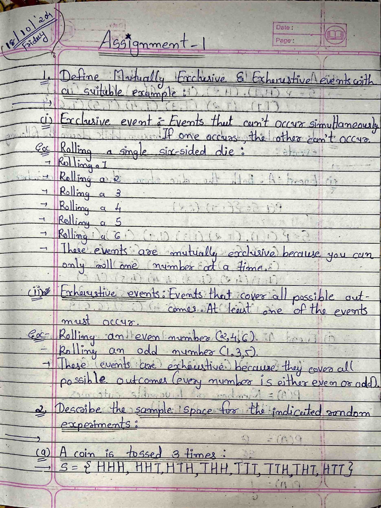 PS Assignment 1 | PDF