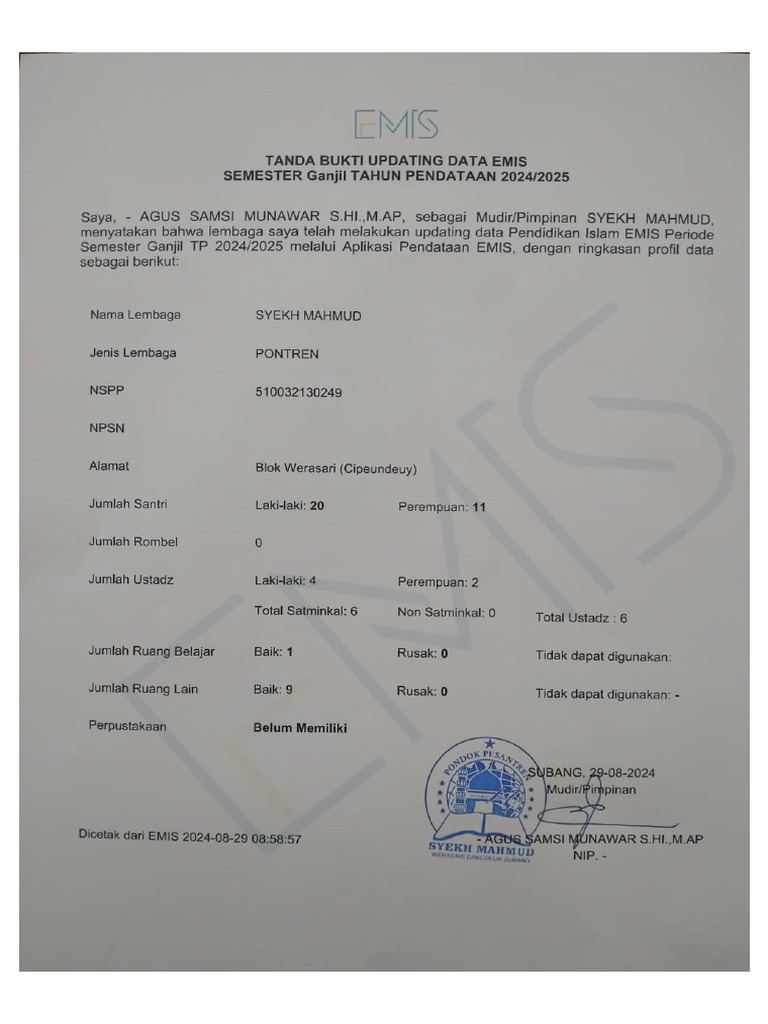 Bap Emis Syekh Mahmud 2425 | PDF