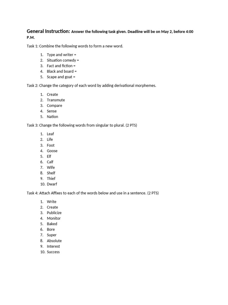 Els 104 Task Final | PDF