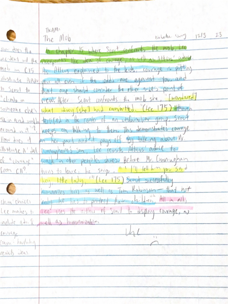 the mob TKAM paragraph | PDF