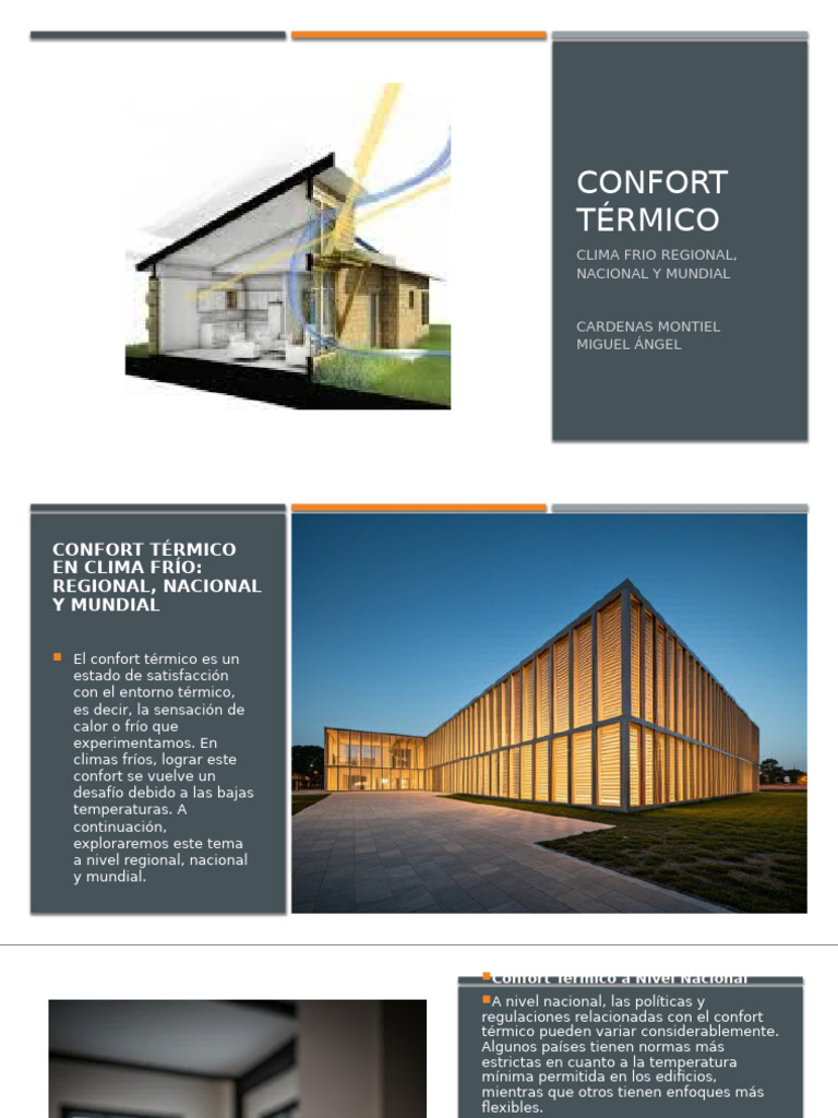 Confort Térmico Bioclimatica | PDF | Uso eficiente de energía | Clima