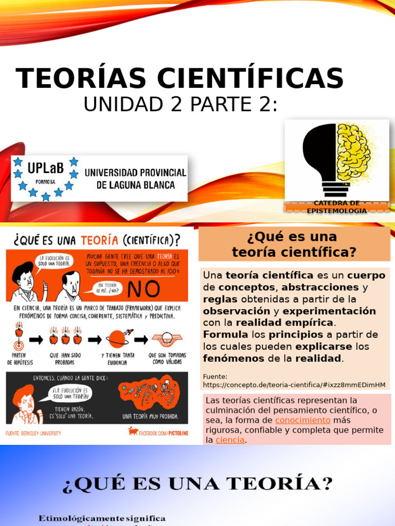 Teorías científicas | PDF | Teoría | Método científico