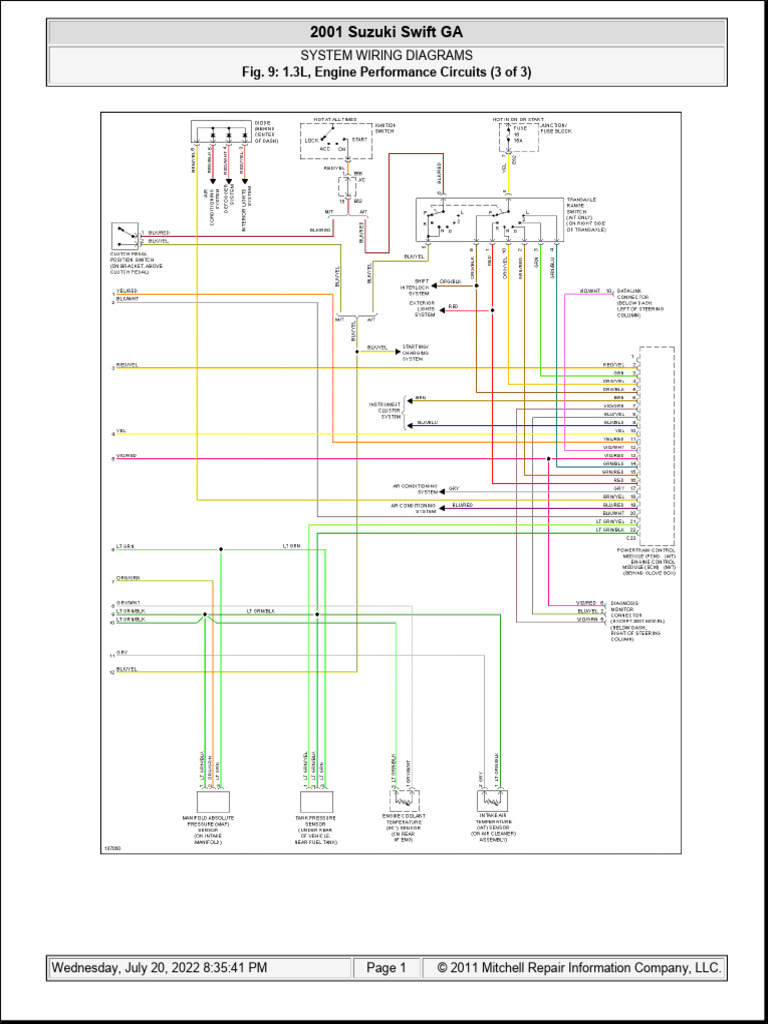 Suzuki Swift Tail Light Wiring Diagram