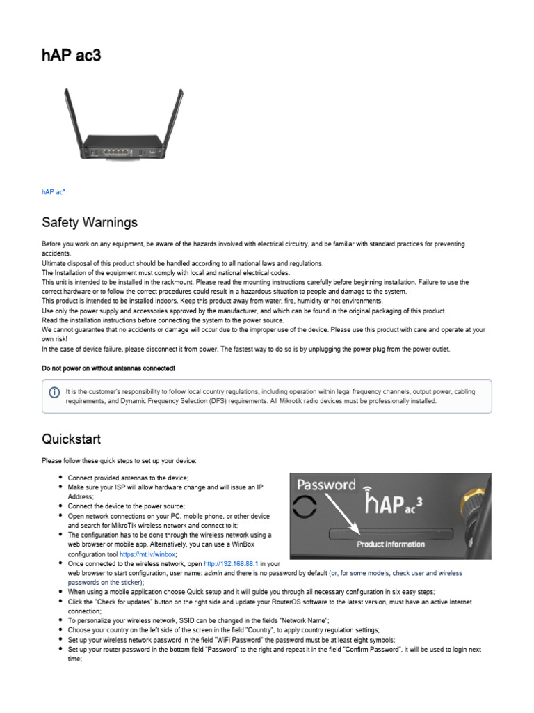 hAP ac3_60115163e7fc4aa3a5ccdddd847247d6-301124-0556-520 | PDF | Electromagnetic Interference ...