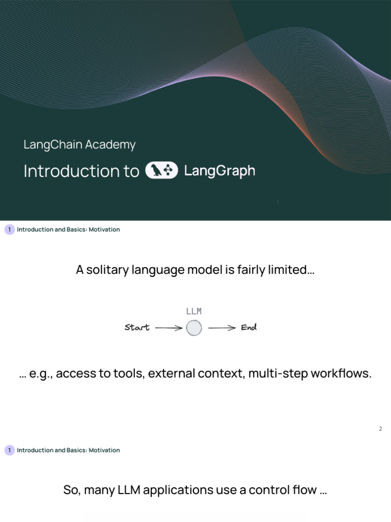 LangChain Academy - Introduction To LangGraph - Motivation | PDF | Cognition | Cognitive Science