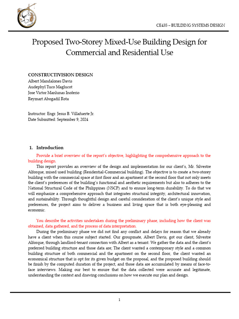 ConstructivisionDesign BSD Preliminaries | PDF | Building | Road