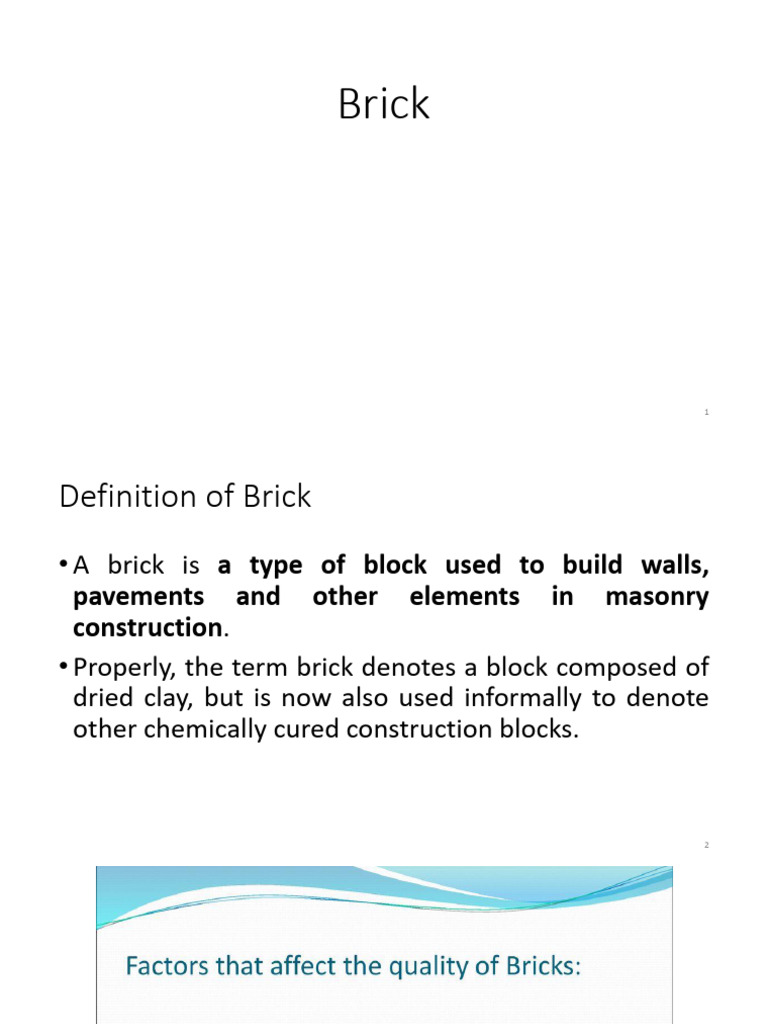 Brick | PDF | Brick | Masonry