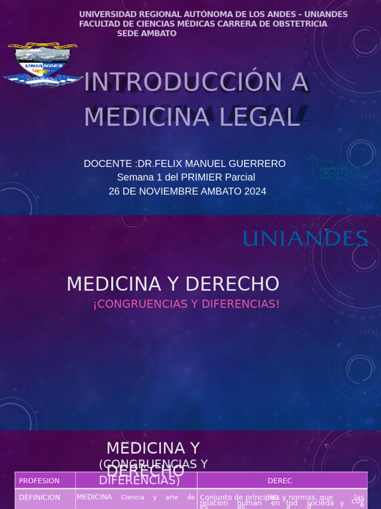 Medicina Legal vs. Medicina Forense | PDF | Jurisprudencia médica ...